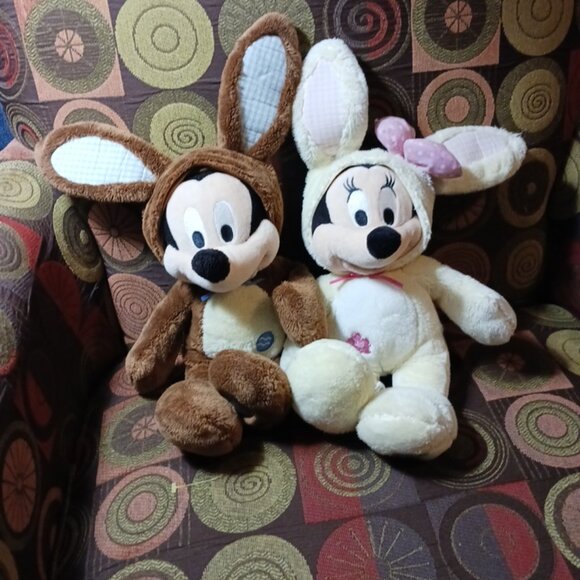Disney | Toys | Disney Mickey Mindy Plush Stuffed Animal Easter Bunny ...
